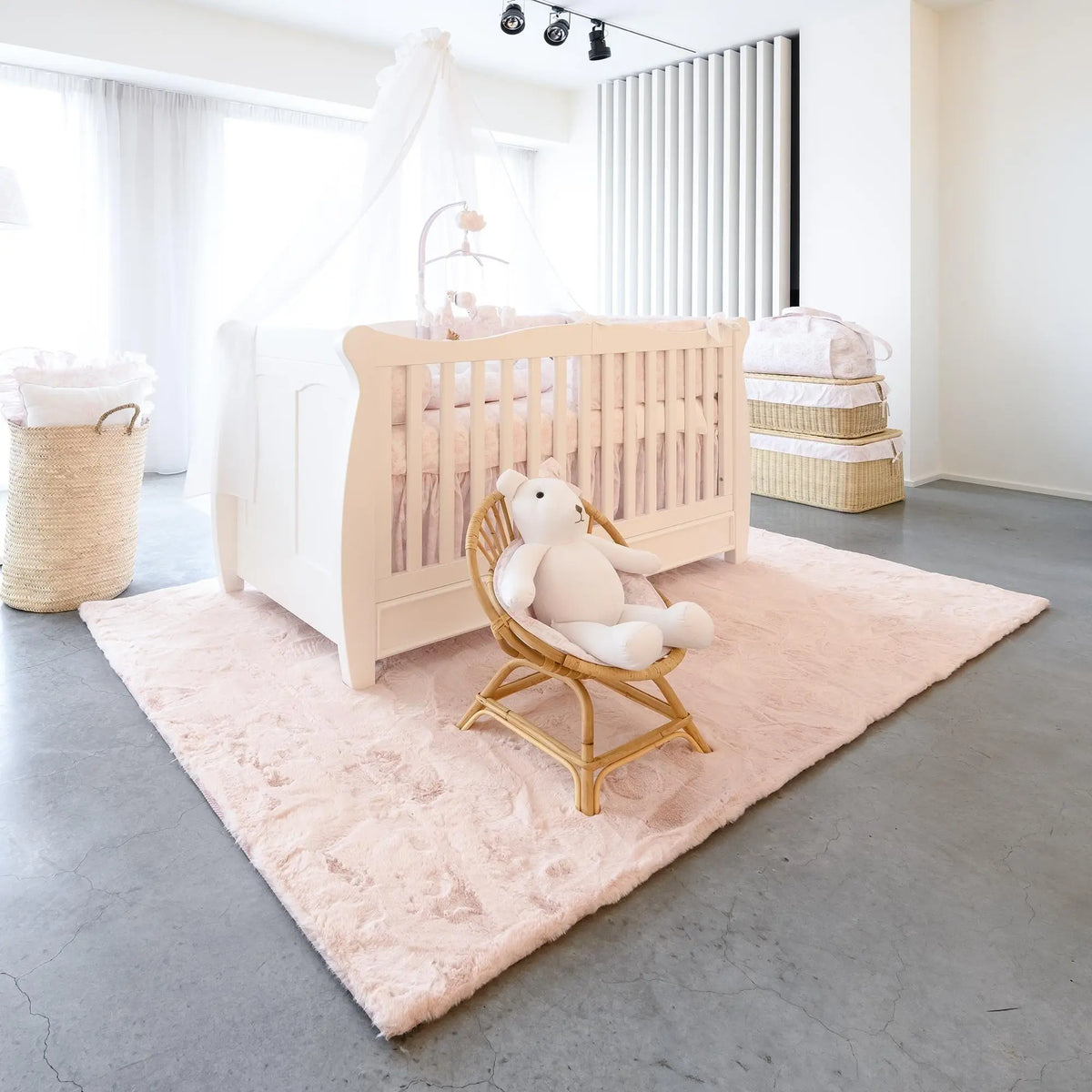 Carpet 160x230cm SOFT pink - Cotton Pink - Blue Almonds