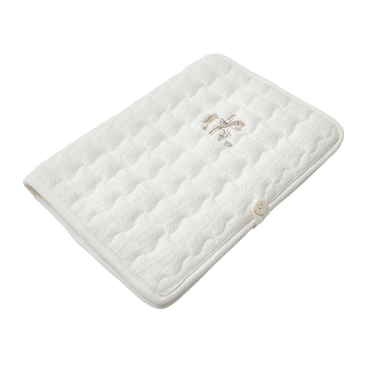 Health book Cover - Quilted - Carrousel - Blue Almonds