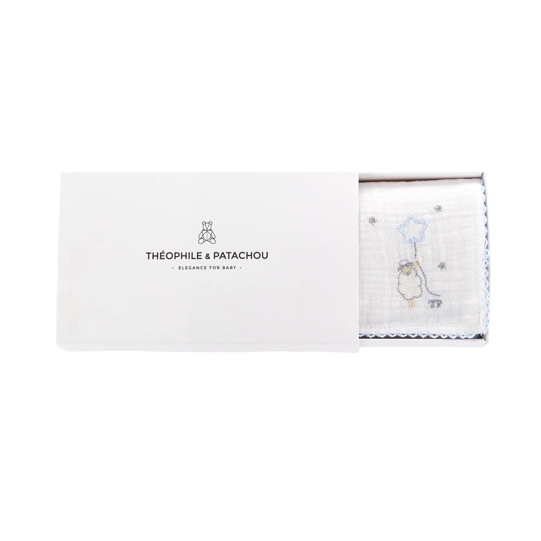 Muslin Sheep BP rabbit - Blue Garden Party - Blue Almonds