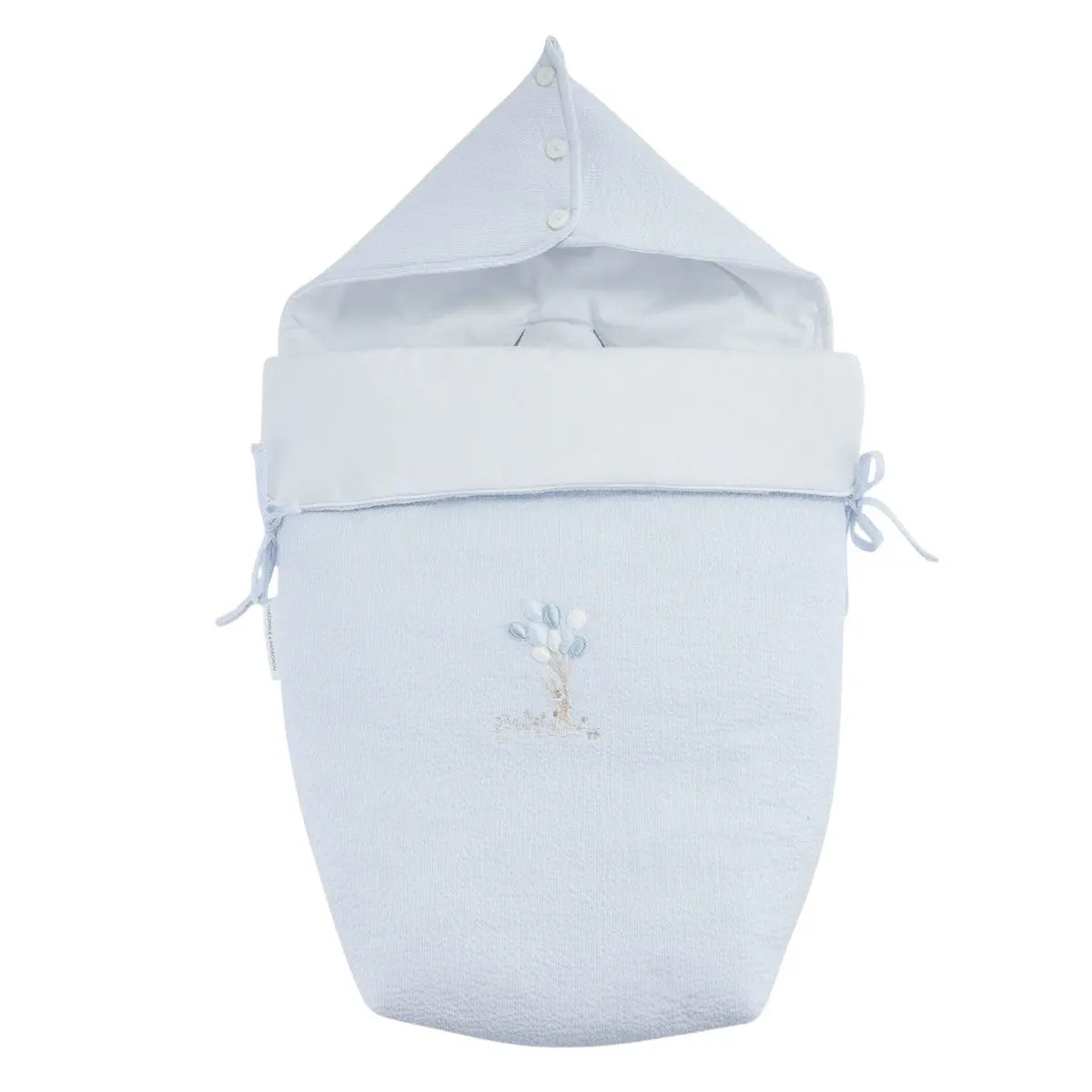 Sleeping bag 3-point fixation - Blue Garden Party - Blue Almonds