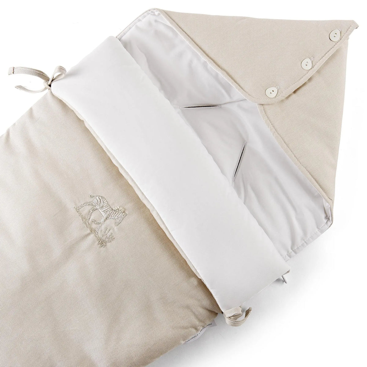 Sleeping bag 3-point fixation - Safari - Blue Almonds